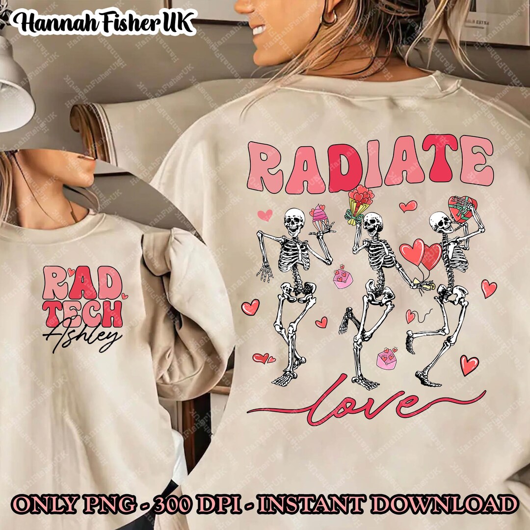 Personalized Radiology Valentine Png, Radiology Valentine Png, Rad Tech ...