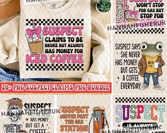20+ Suspect Claims Png Bundle, Funny Suspect PNG, Digital Download ...