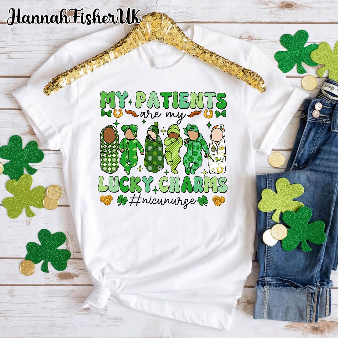 My Patients Are My Lucky Charms Png, NICU Nurse St Patricks Day Png ...