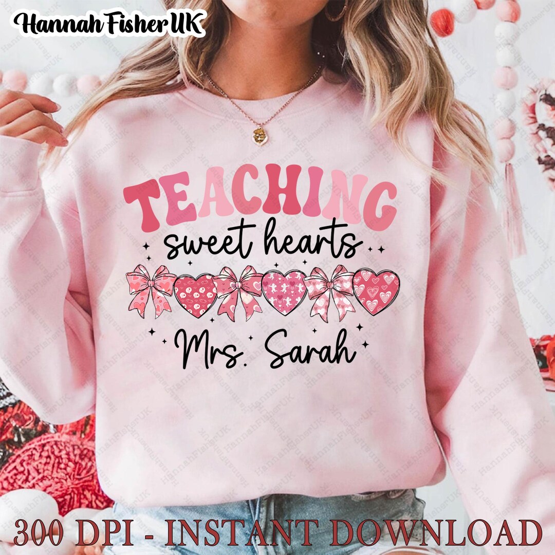 Teacher Valentine Candy Heart Png, Coquette Teacher Valentine Png, Love ...