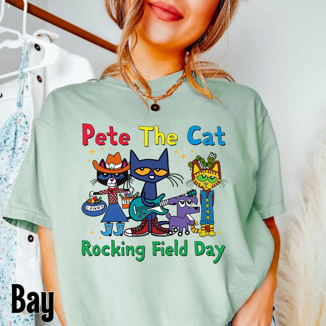 Pete the Cat Rocking Field Day Png, Field Day Let the Game Begin PNG ...