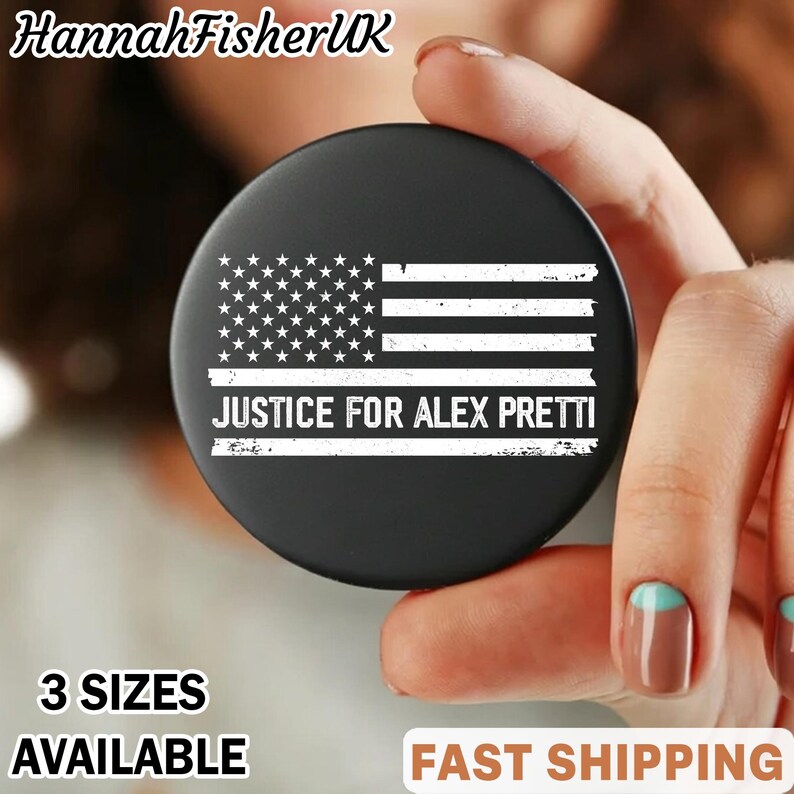 Justice for Alex Pretti Be Pretti Good Pin - Activism Accessory ...