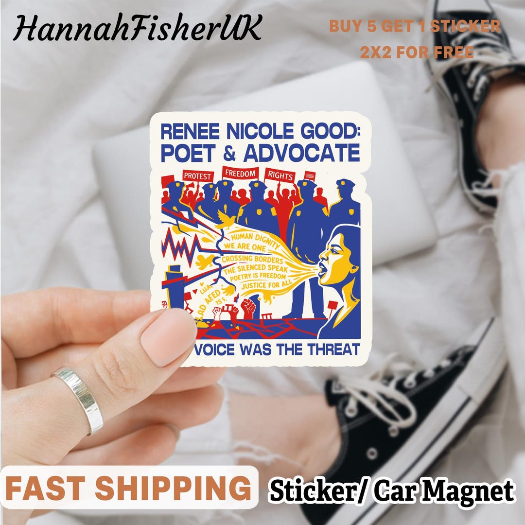 Justice for Renee Nicole Good Sticker & Car Magnet, Minneapolis ...