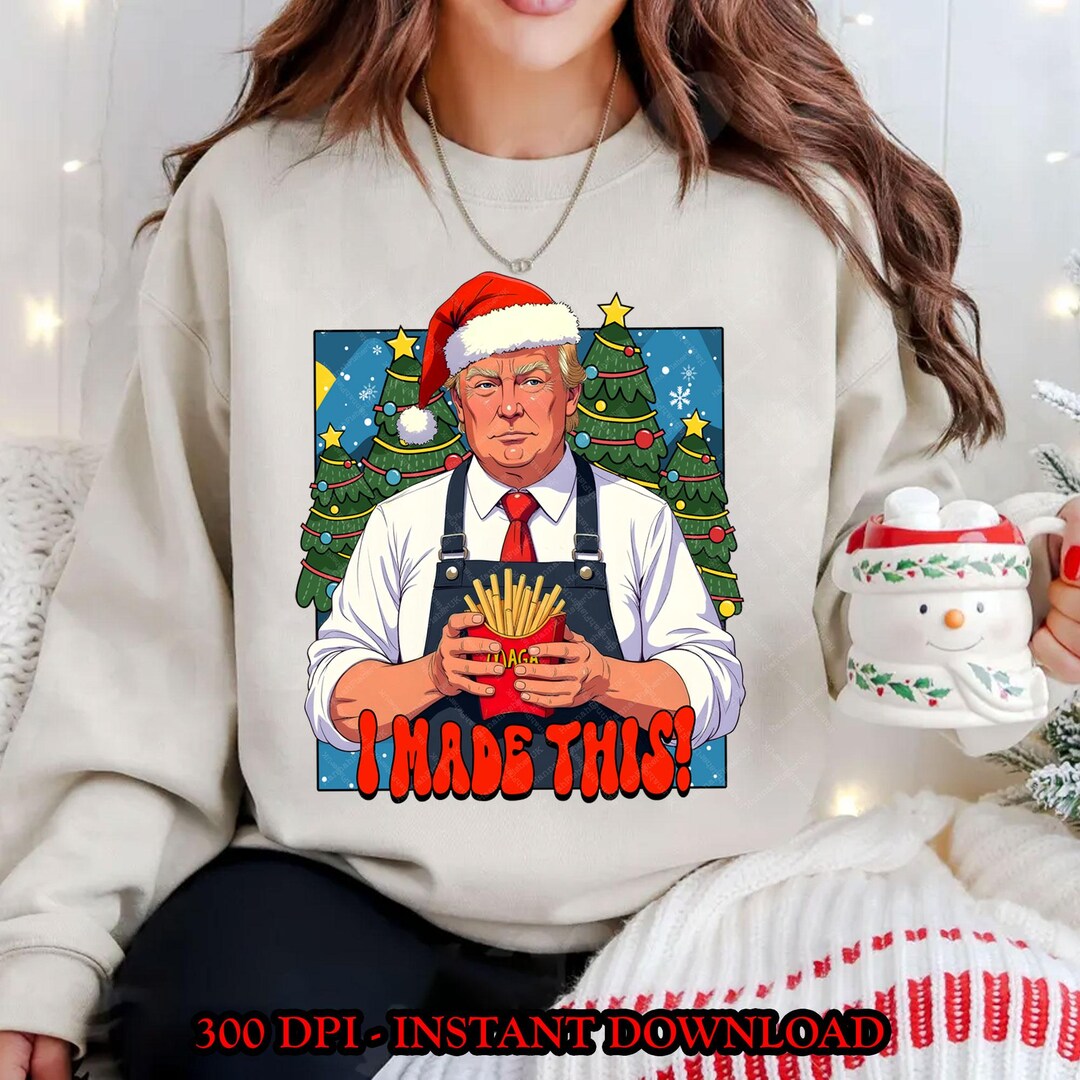 Original Funny Trump Fries Making Fries Humor Middle Class Kamala ...