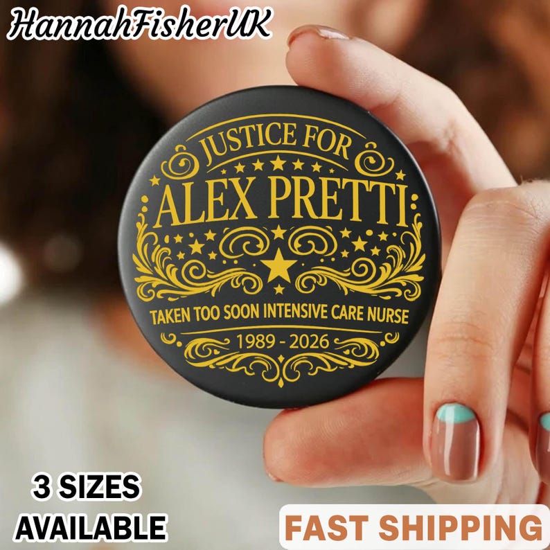 Justice for Alex Pretti Be Pretti Good Pin - Activism Accessory ...