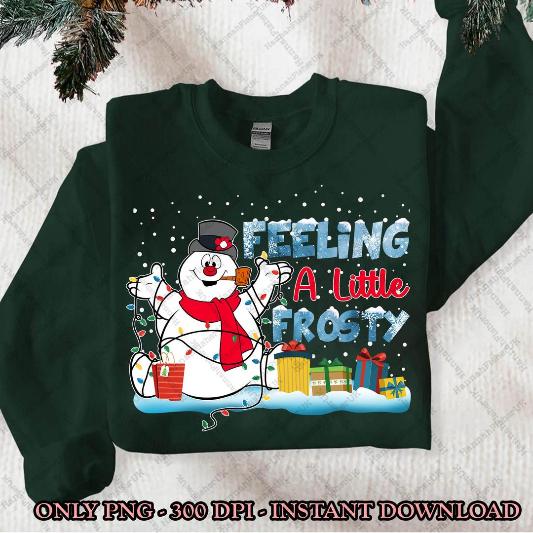 Feeling A Little Frosty Png, Frosty the Snowman Christmas Png, Cute ...