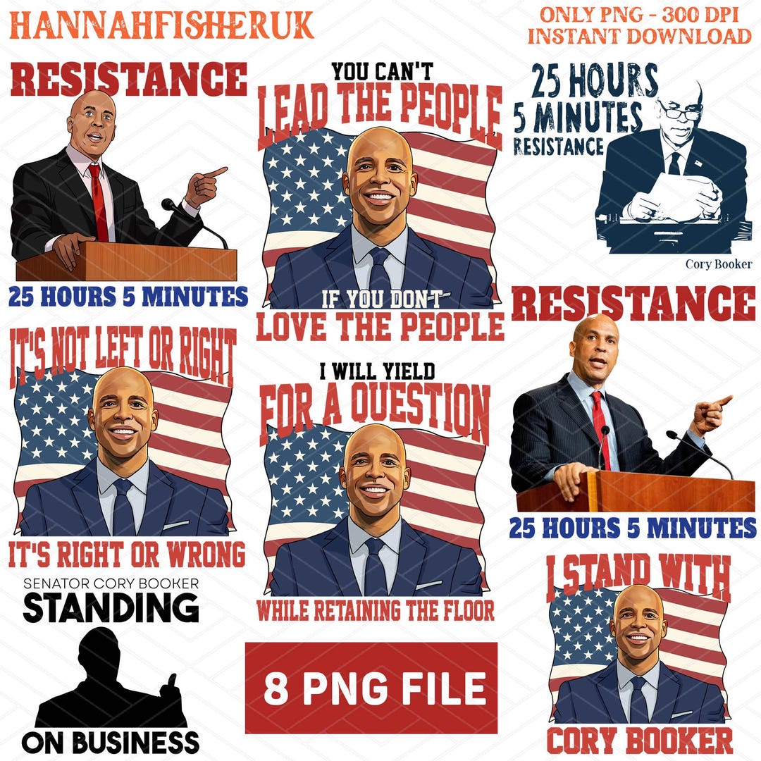 8+ It's Not Left or Right It's Right or Wrong Cory Booker Png Bundle ...