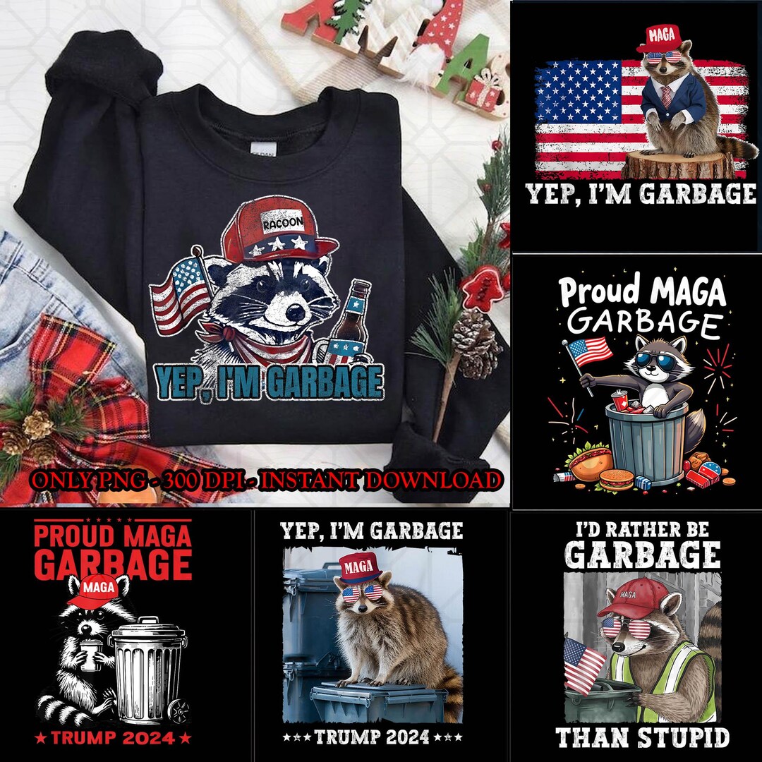 Garbage for Trump 2024 PNG Bundle, Garbage for Trump Png, Trumps ...