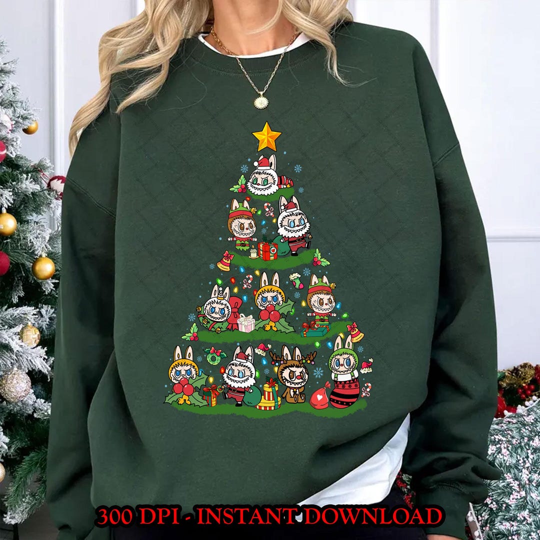 Joyeux Noël Labubu Png, monstre Labubu Png, arbre de Noël Labubu Png ...