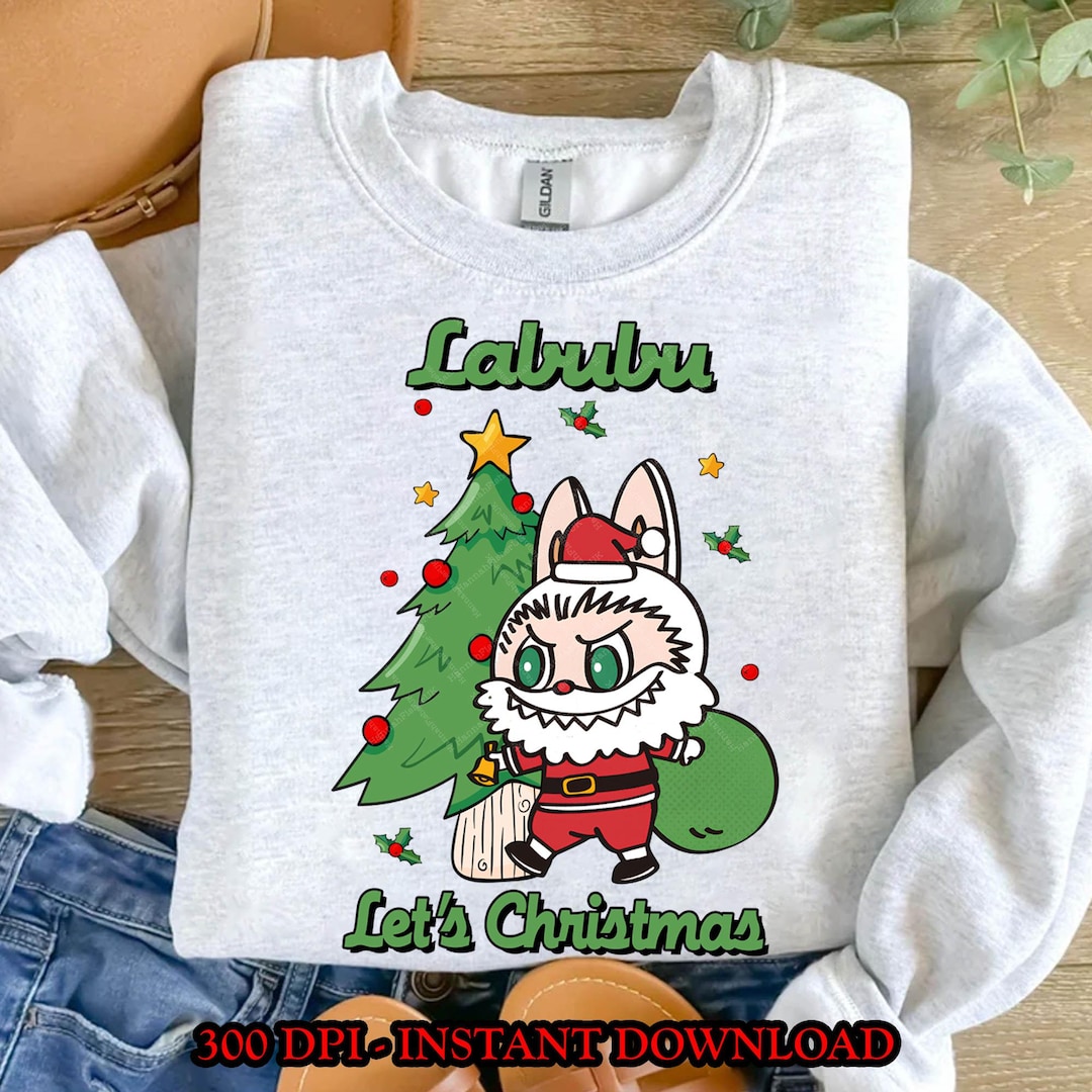 Let's Christmas Labubu Ugly Png, Labubu Xmas Png, Labubu Christmas Png ...