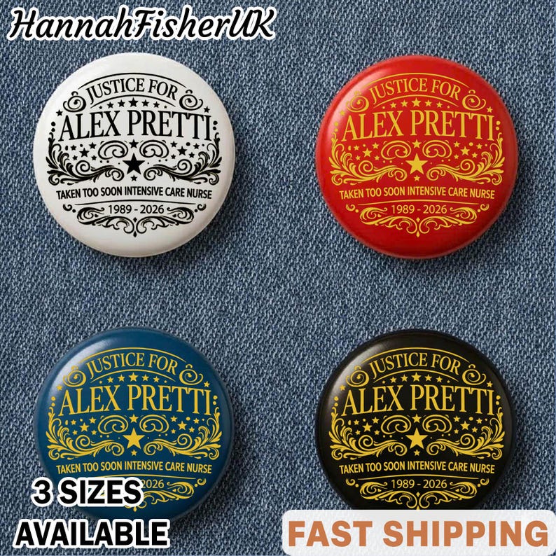 Justice for Alex Pretti Be Pretti Good Pin - Activism Accessory ...
