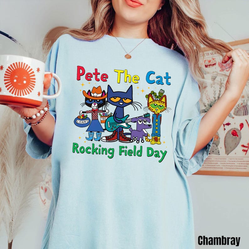 Pete the Cat Rocking Field Day Png, Field Day Let the Game Begin PNG ...