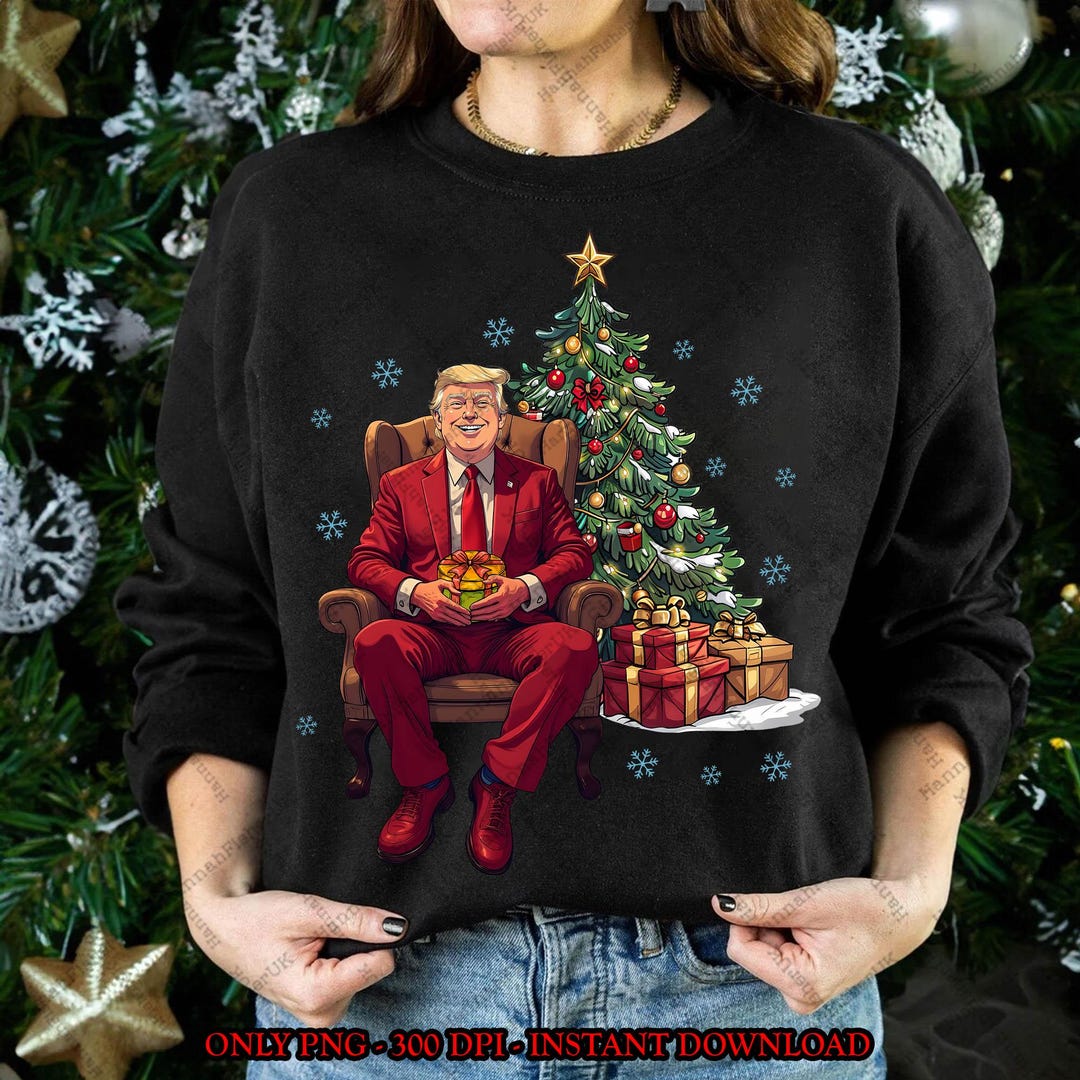 I'll Be Home for Christmas Trump Xmas Png, Trump Lover Christmas Png ...