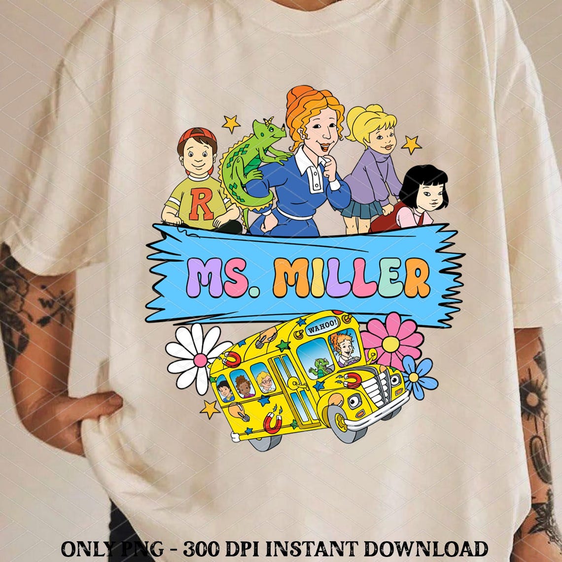 Custom Name Teacher the Magic School Bus Back to School Png, Take ...