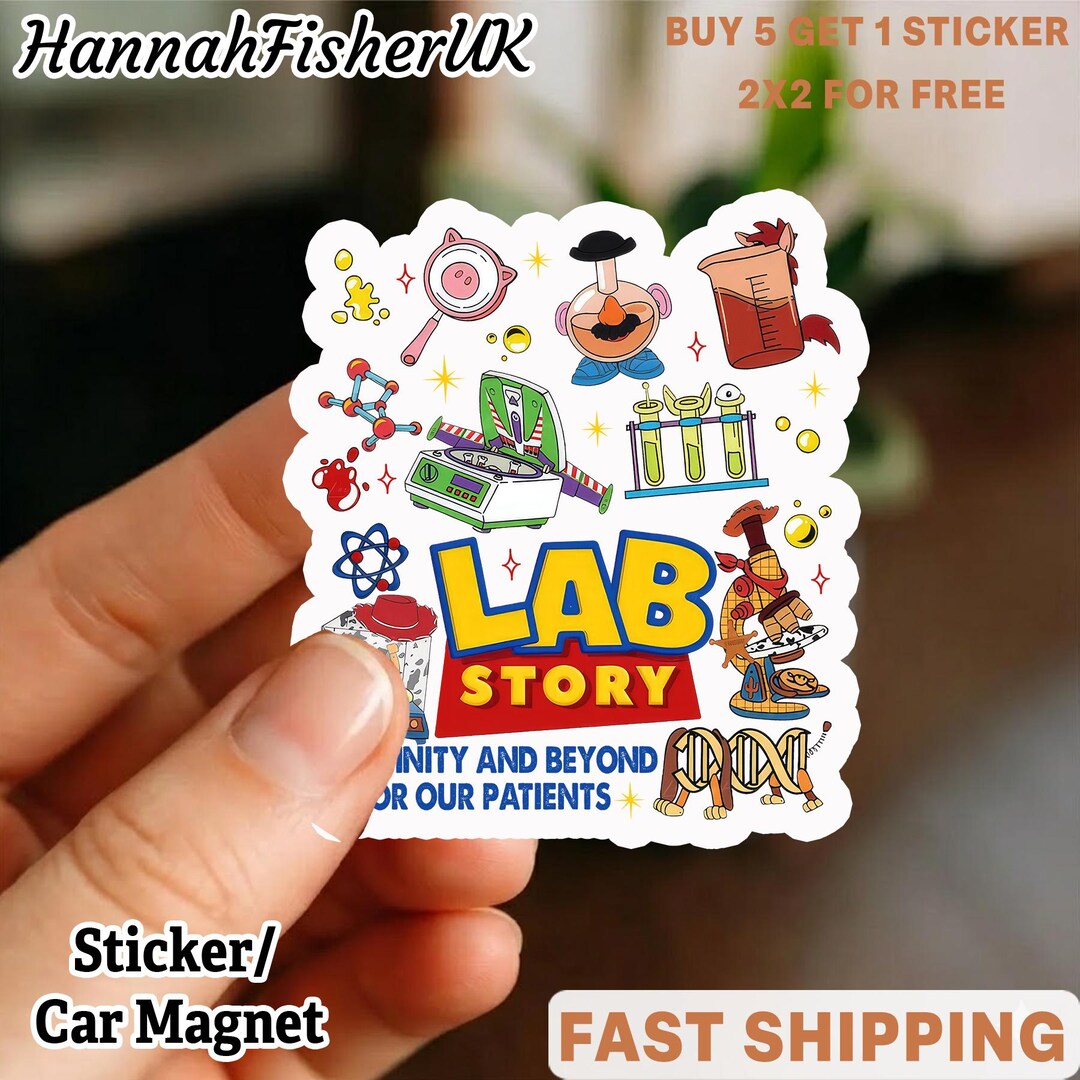 Lab Story Sticker, Lab Week 2026 Funny Vinyl, Toy Story Science Decal ...