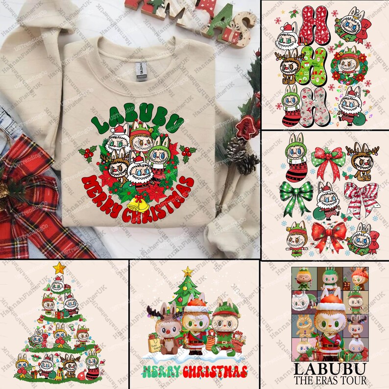 Merry Christmas Labubu Png, Labubu Monster Png, Labubu Christmas Tree ...