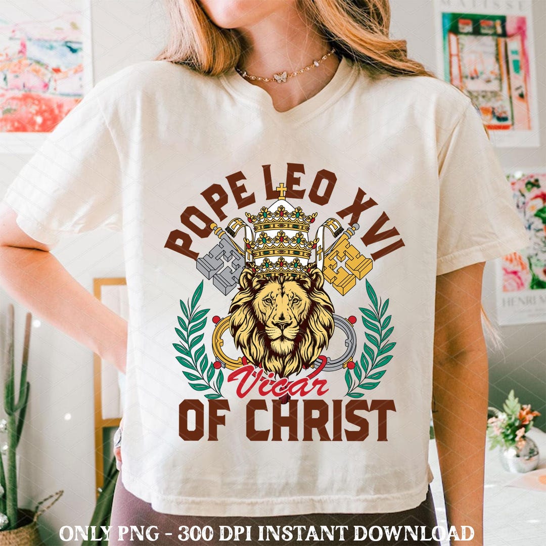Pope Leo XIV Lion Catholic Vicar of Christ Png, Pope Leo XIV First ...