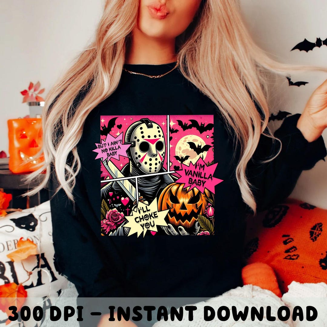 Jaso.n Voorhees I'll Choke You Halloween Png, Horror Movie Characters ...