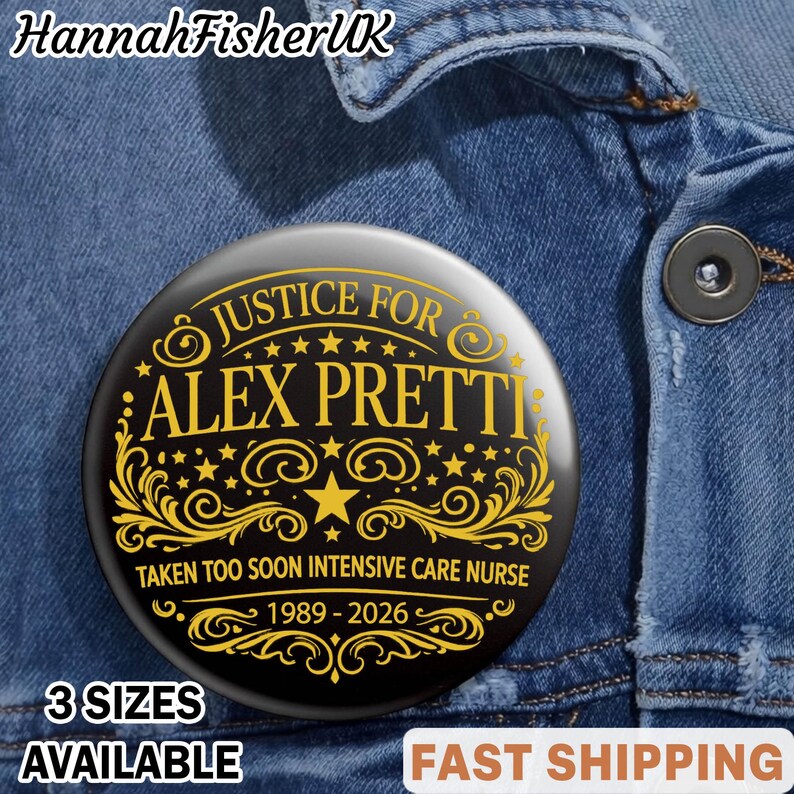 Justice for Alex Pretti Be Pretti Good Pin - Activism Accessory ...