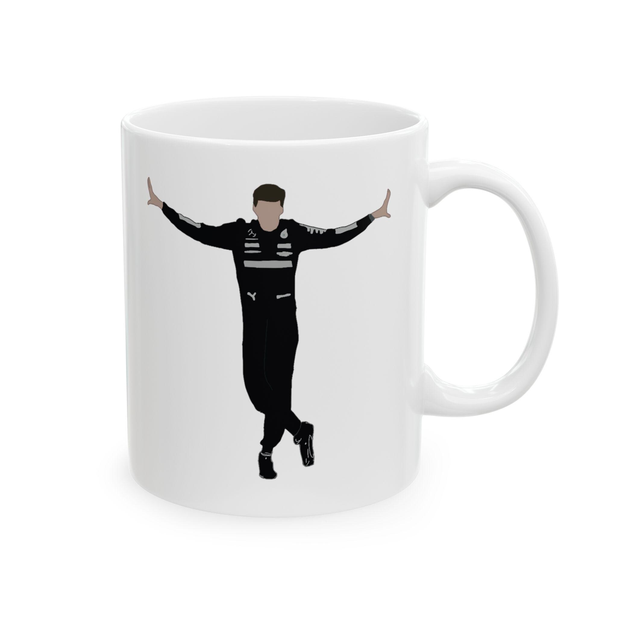 George Russell Intro Pose Formula 1 Inspired Coffee Mug Racing Fan Gift ...