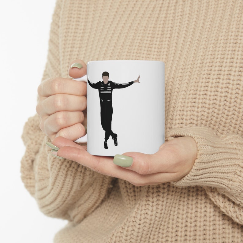 George Russell Intro Pose Formula 1 Inspired Coffee Mug Racing Fan Gift ...