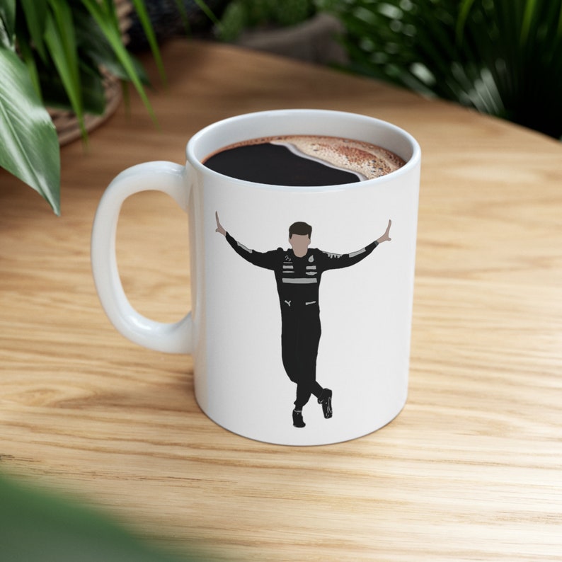 George Russell Intro Pose Formula 1 Inspired Coffee Mug Racing Fan Gift ...