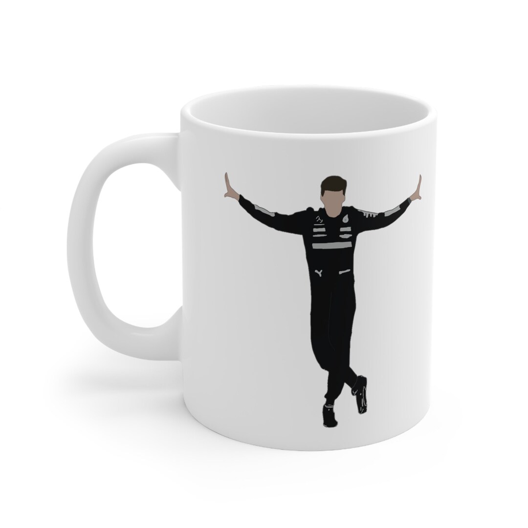 George Russell Intro Pose Formula 1 Inspired Coffee Mug Racing Fan Gift ...
