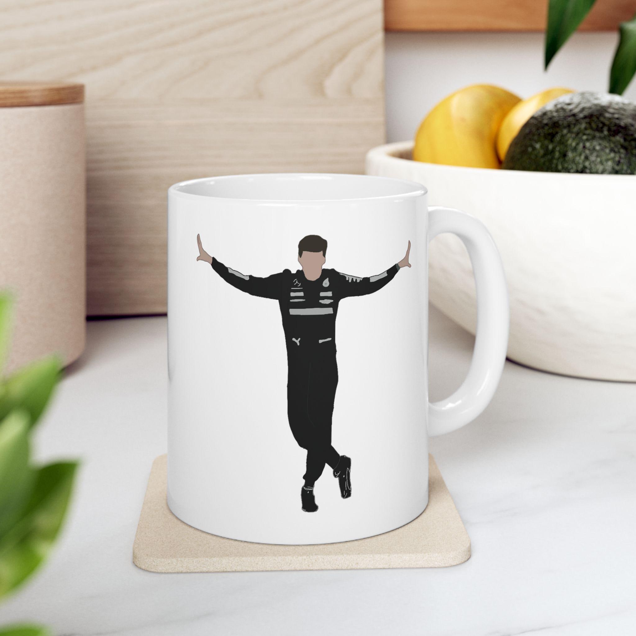 George Russell Intro Pose Formula 1 Inspired Coffee Mug Racing Fan Gift ...
