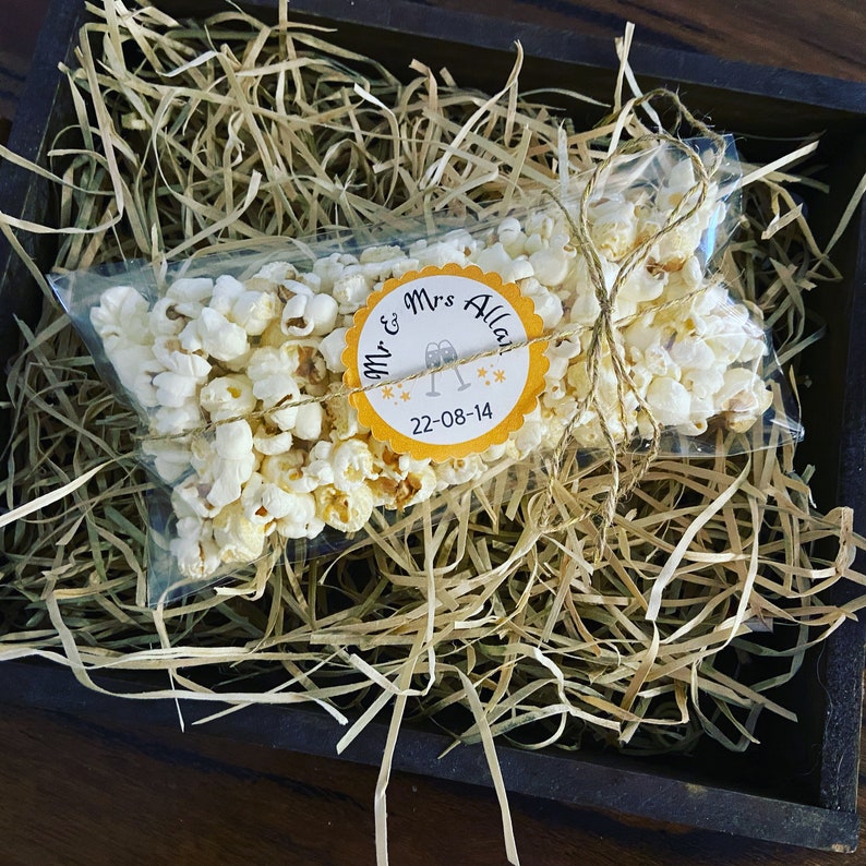 Personalised Popcorn Party Favours - Etsy