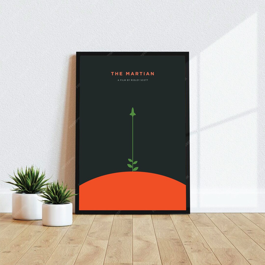 The Martian Movie Poster, Digital Download, Minimalist Movie Poster ...