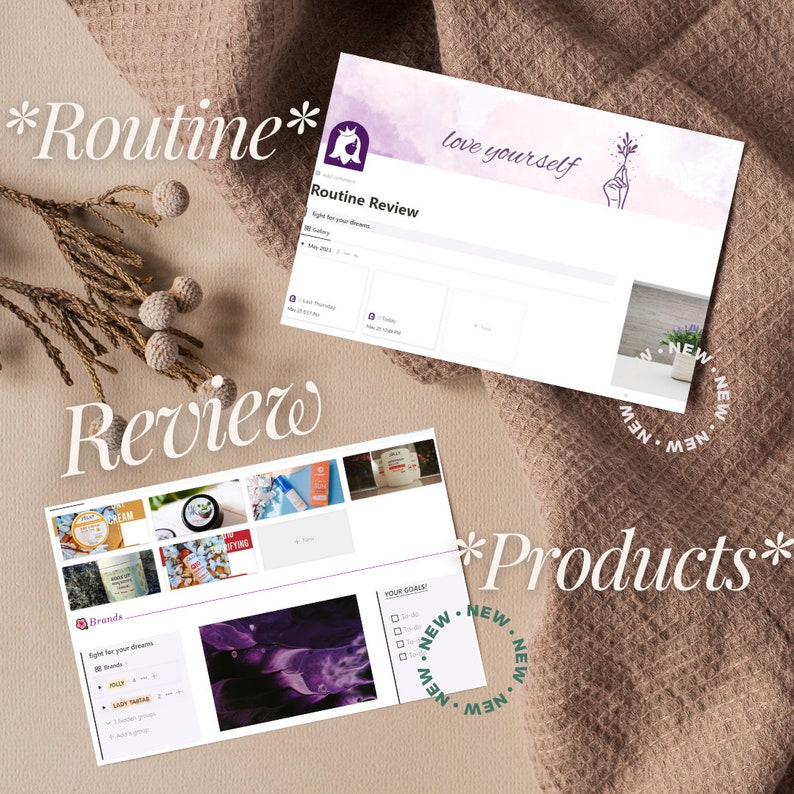 Notion Template Skincare Tracker, Notion Planner Beauty Tracker ...