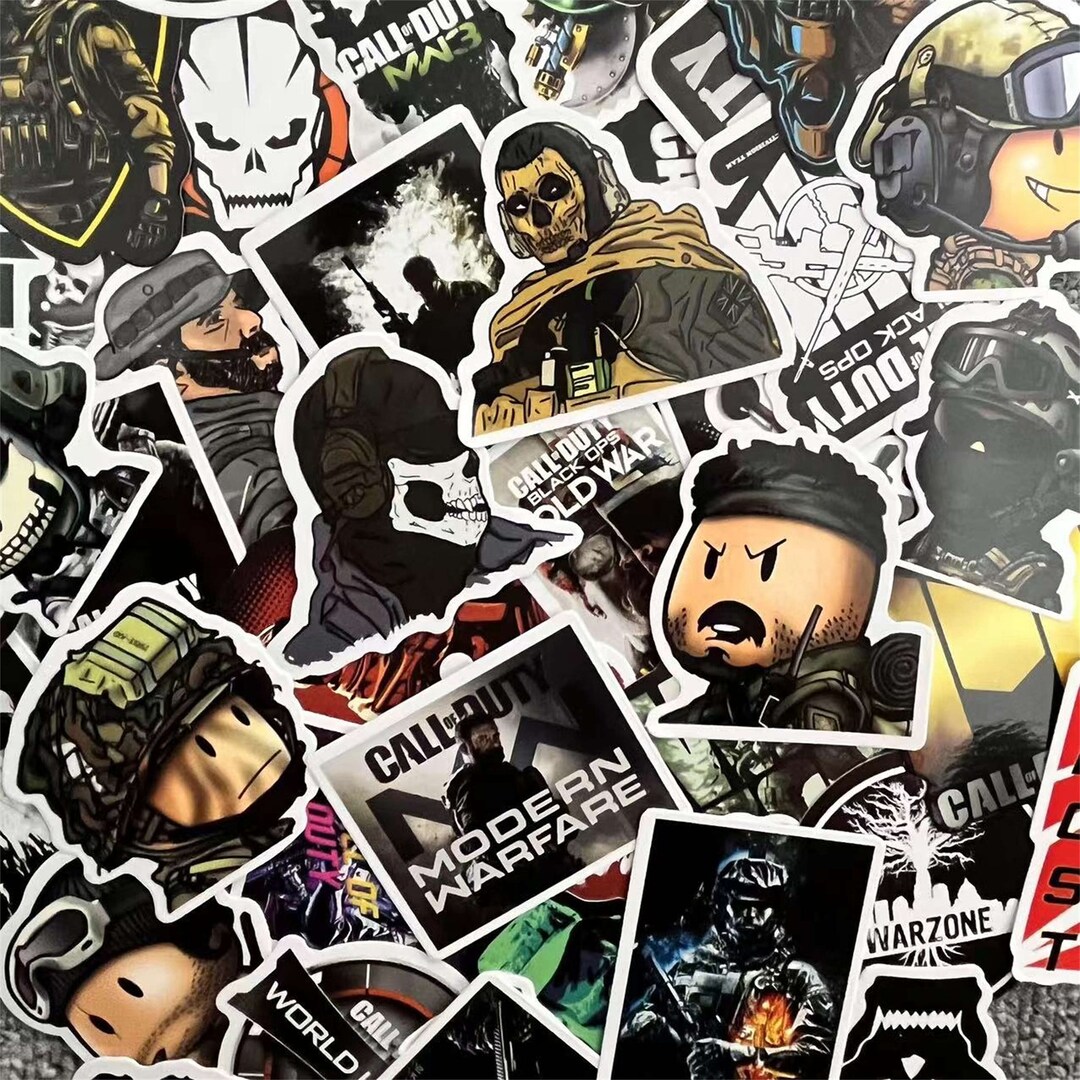 Call of Duty Stickers Game Stickers 50pcs, Notebook Doodle Stickers ...
