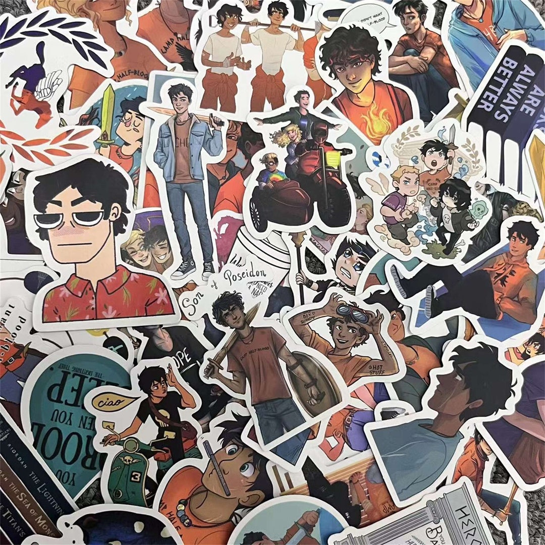 Cartoon 50pcs Stickers,percy Jackson Stickers, Notebook Doodle Stickers ...