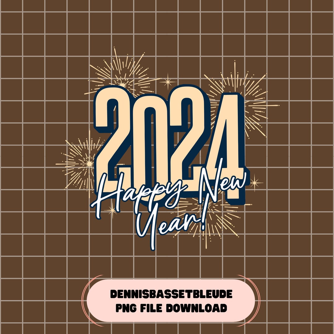 2024 Retro Happy New Year Png Retro New Year Png New Year - Etsy