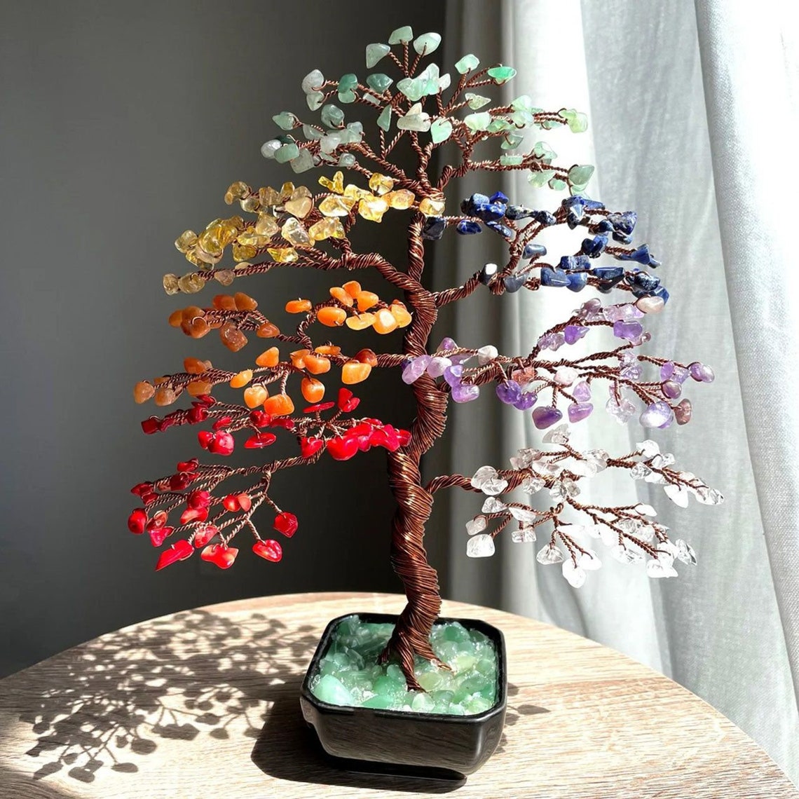 Real Crystal Healing Tree - Etsy