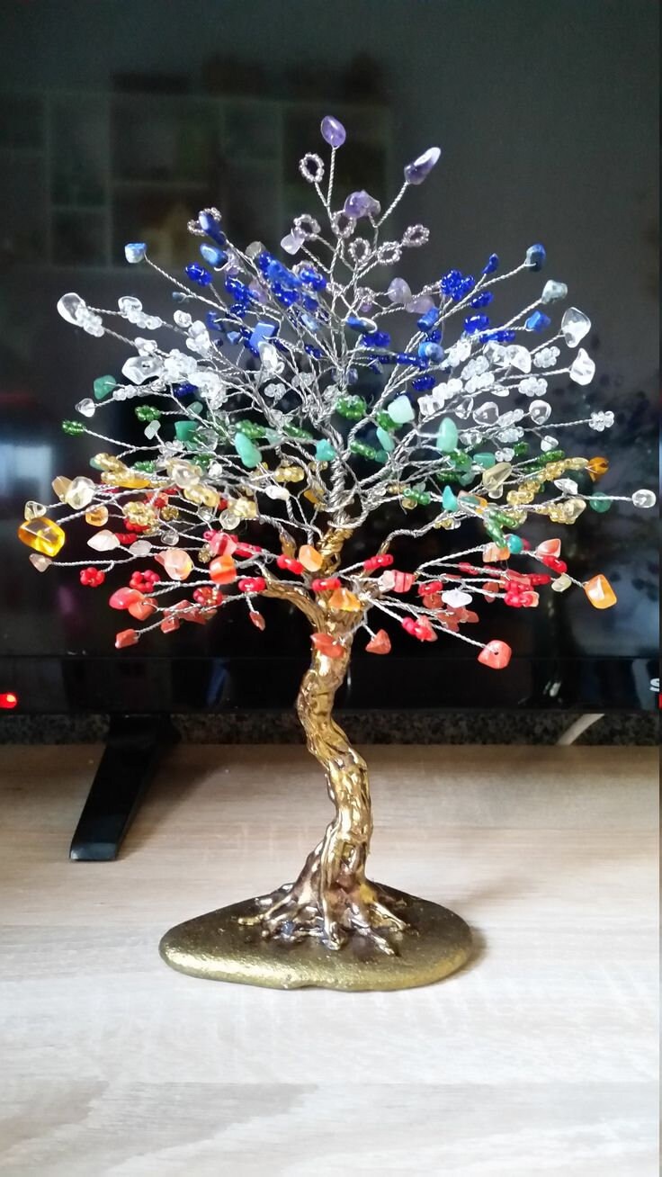 Real Crystal Healing Tree - Etsy