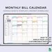 Monthly Bill Calendar - Smart Calendar - Bill Tracker - Google Sheets ...