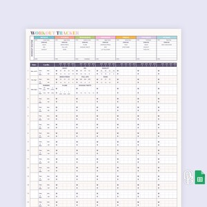 Workout Tracker - Daily Weekly Exercise Planner - Fitness Tracker ...