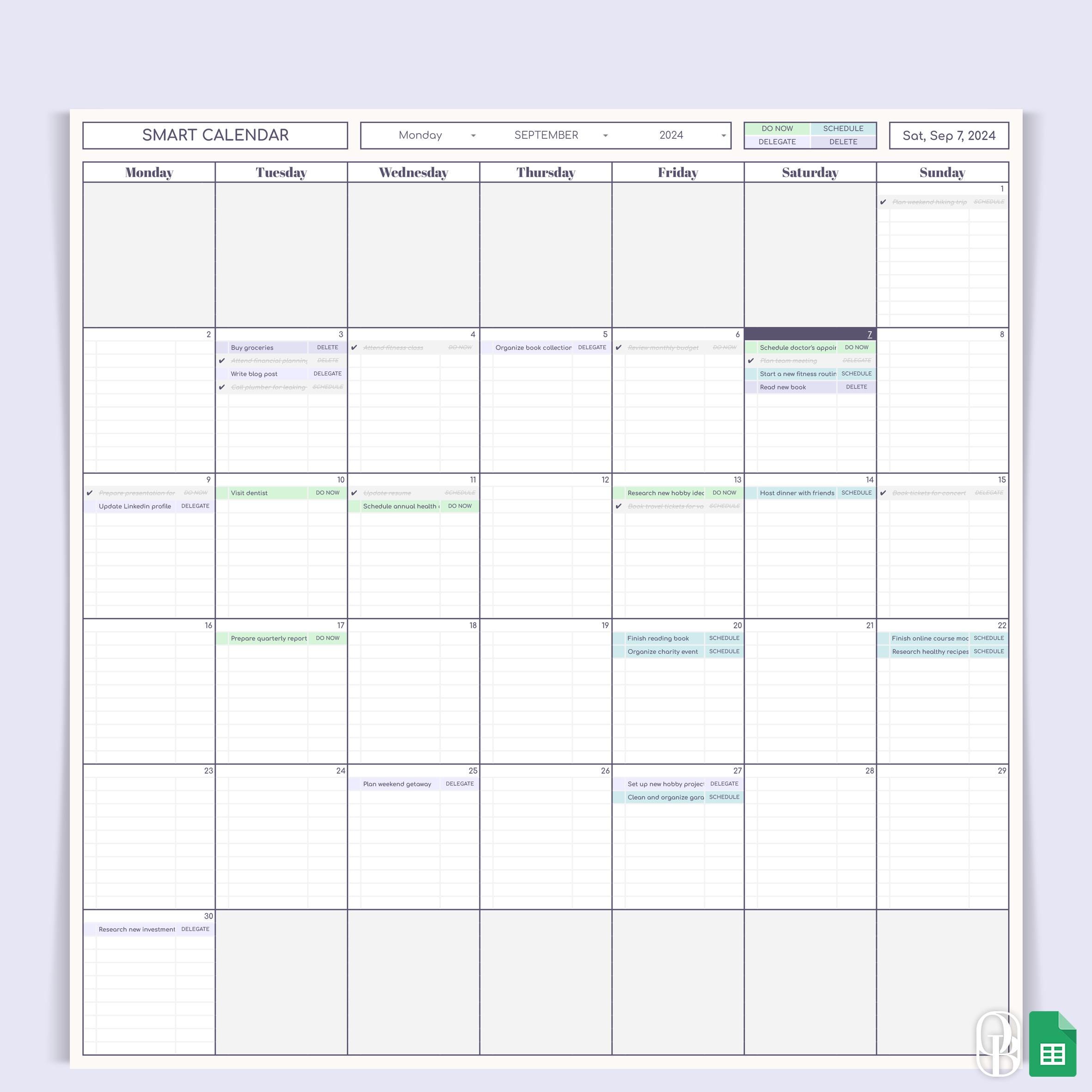 Eisenhower Matrix - Task Priority Tracker - Decision Matrix - Urgent ...