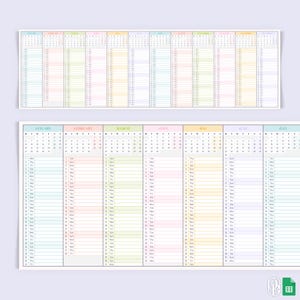2025 2026 Simple Yearly Planner - Excel and Google Sheets - Monday ...