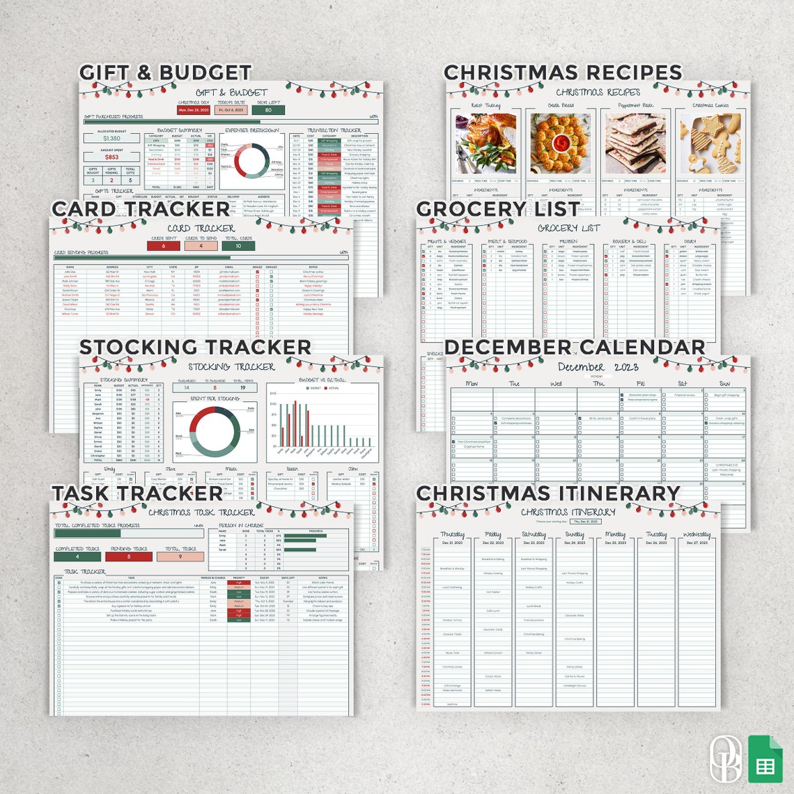 Ultimate Christmas Planner - Gift Tracker - Lifetime Usability ...