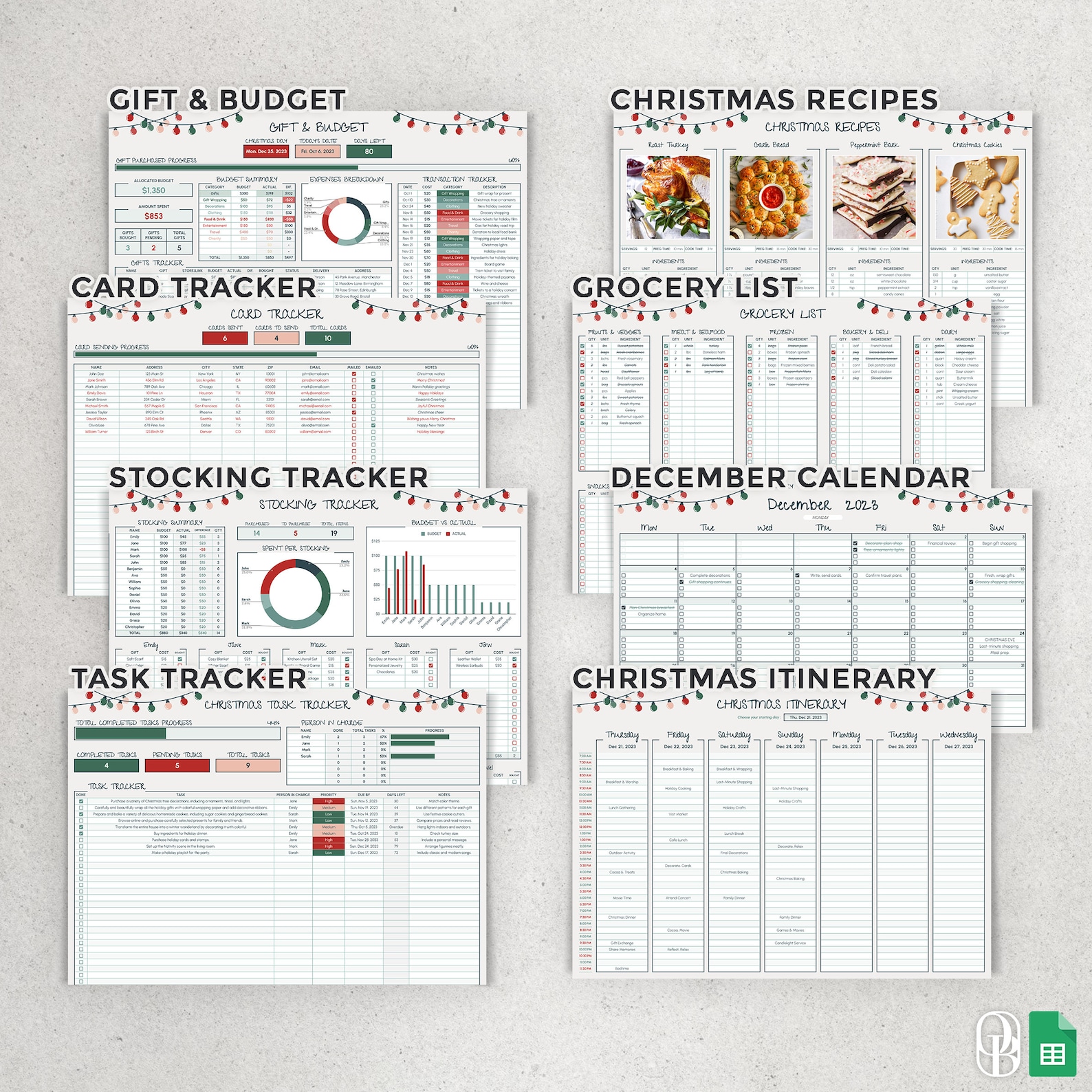Ultimate Christmas Planner - Gift Tracker - Lifetime Usability ...