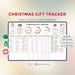 Christmas Gift Tracker - Excel and Google Sheets Template - Spreadsheet ...