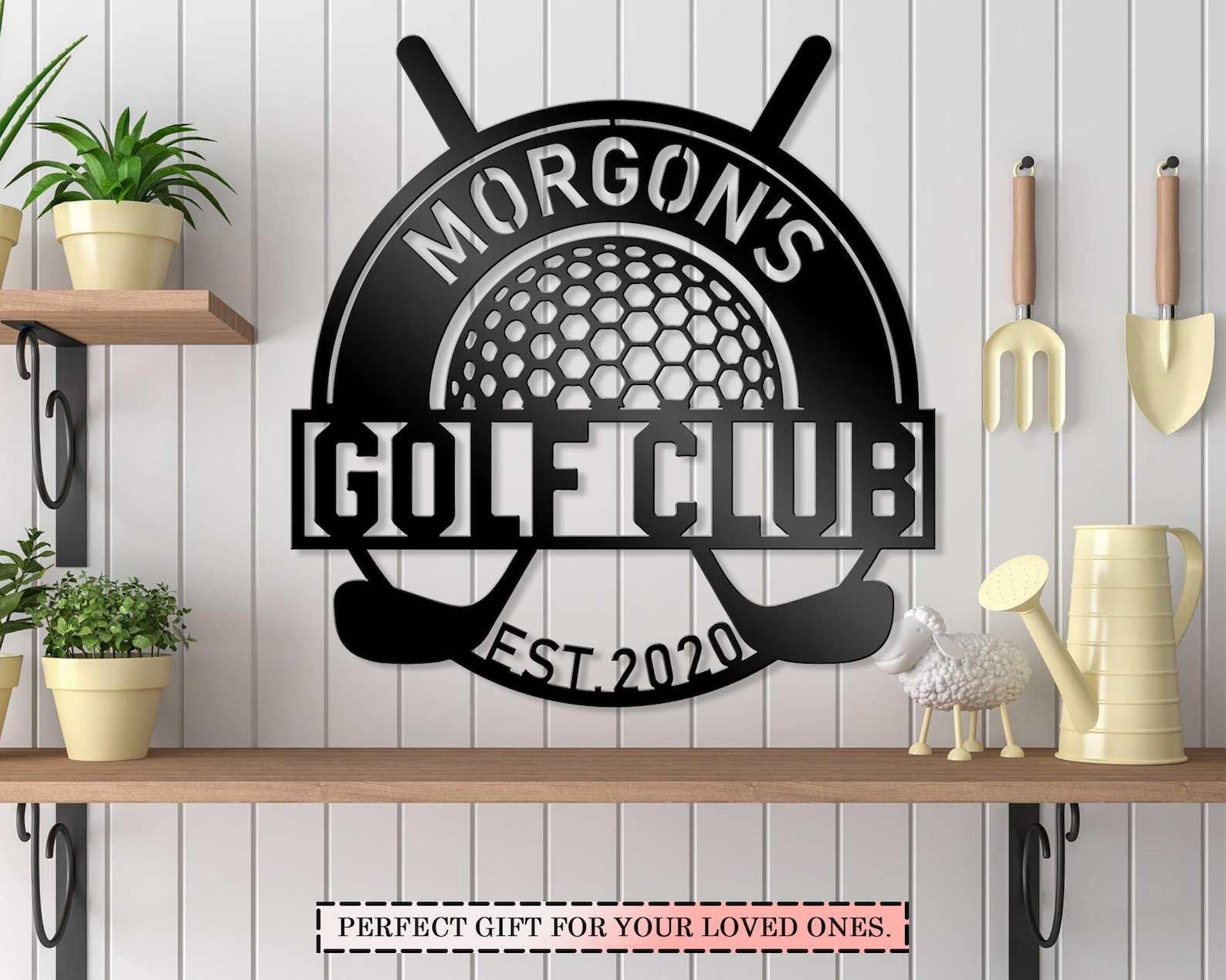 Personalized Welcome Golf Club Sign, 19th Hole Sign, Custom Golf Decor ...
