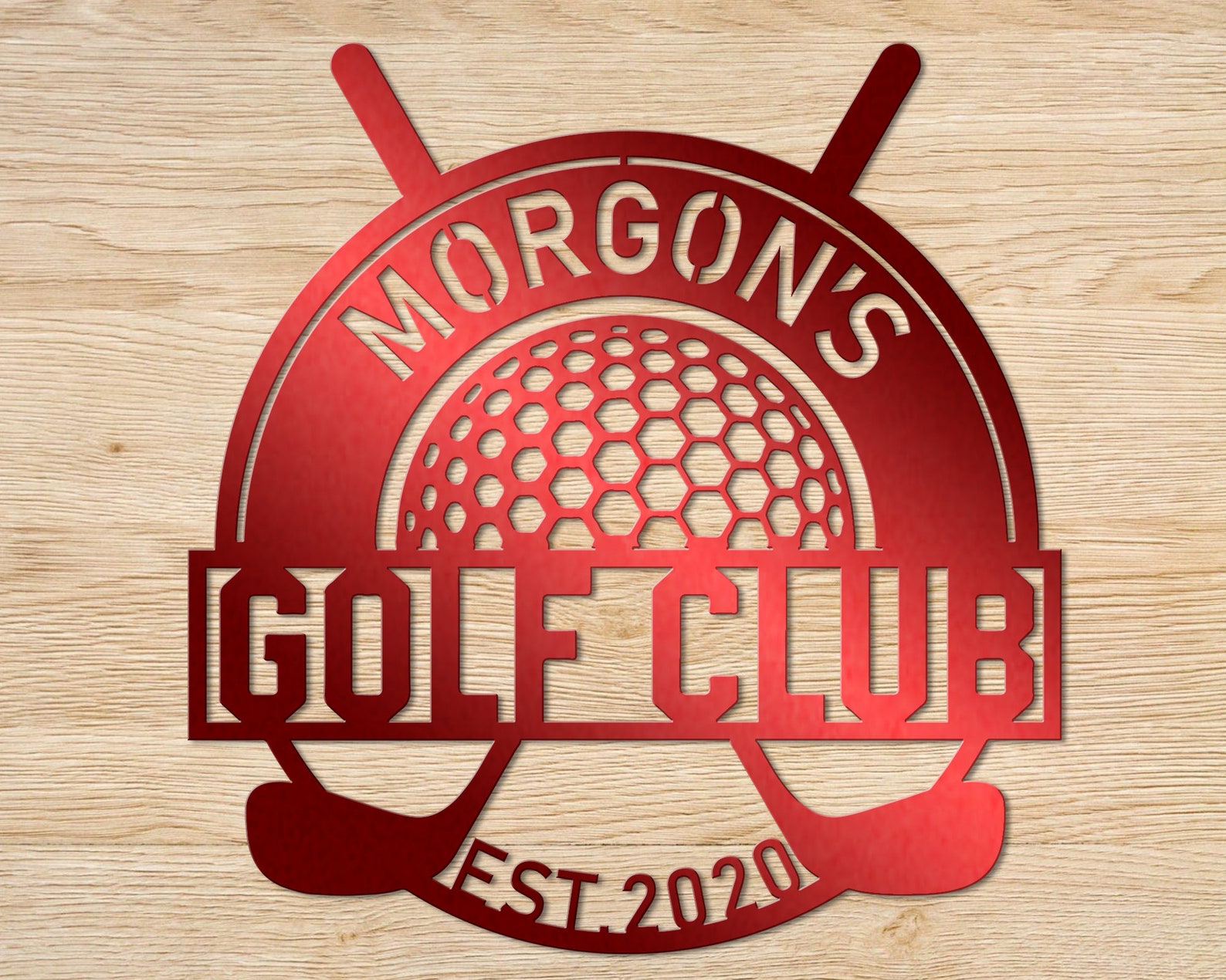 Personalized Welcome Golf Club Sign, 19th Hole Sign, Custom Golf Decor ...
