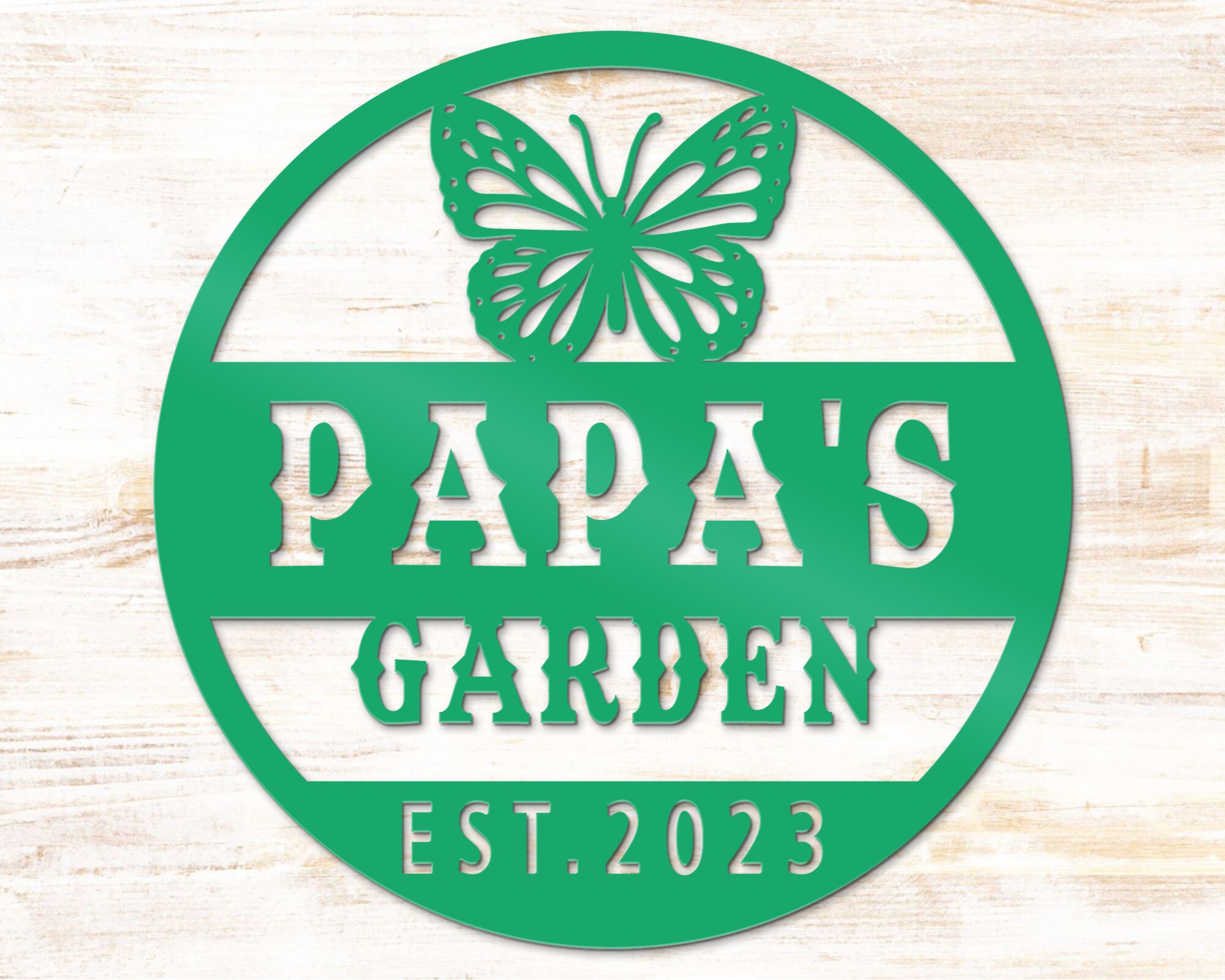 Personalized Metal Garden Sign, Sign for Flower Beds, Custom Garden ...