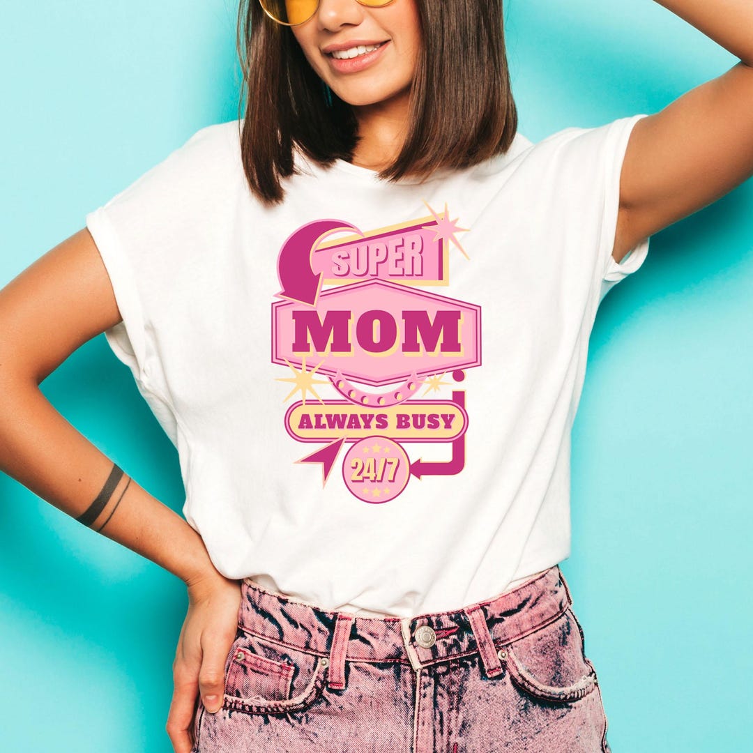 Custom Super Mom T-shirt, Super Mom Shirts, Mother's Day Shirt, Super ...