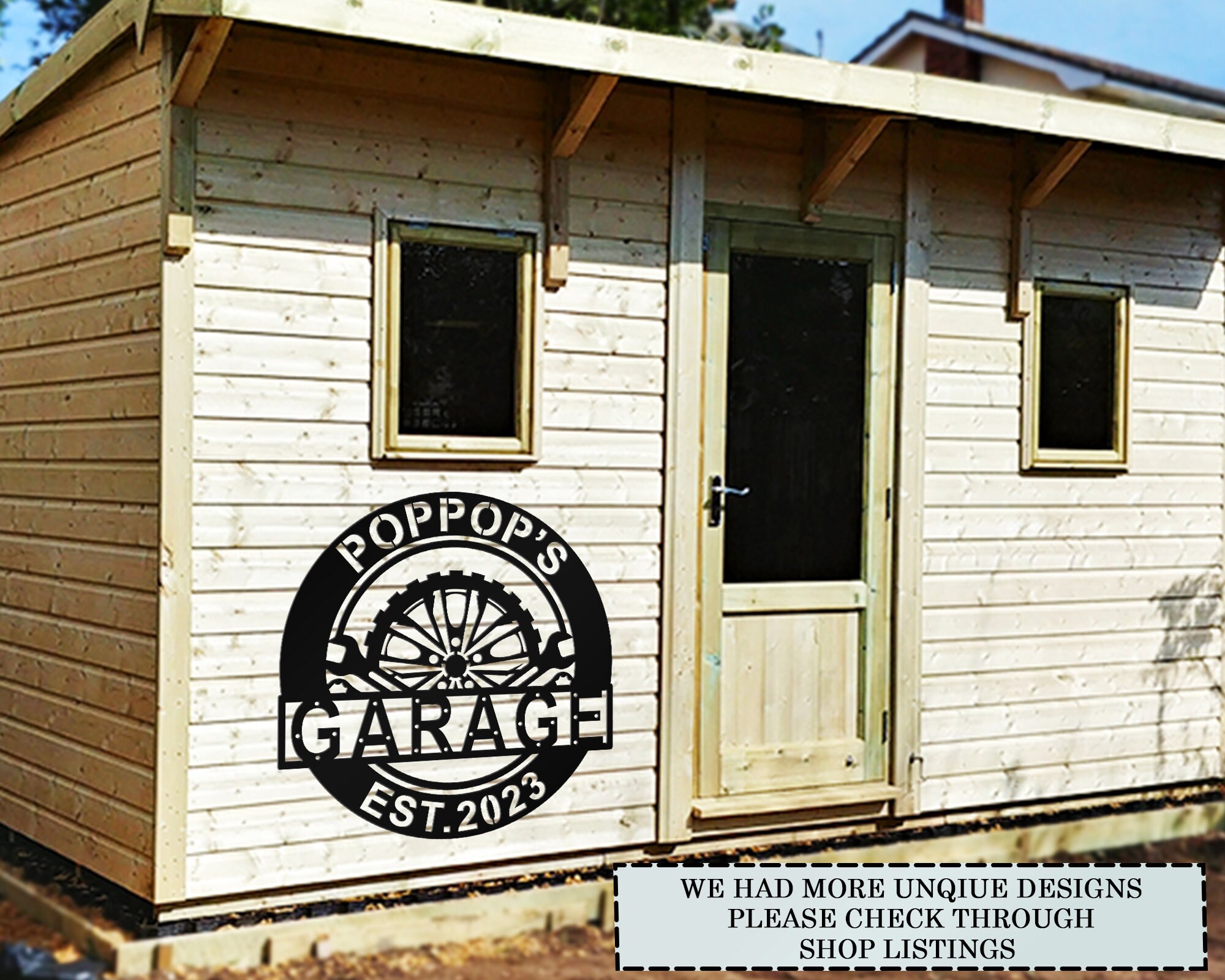 Custom Poppop Garage Sign Personalized Garage Sign for Dad - Etsy