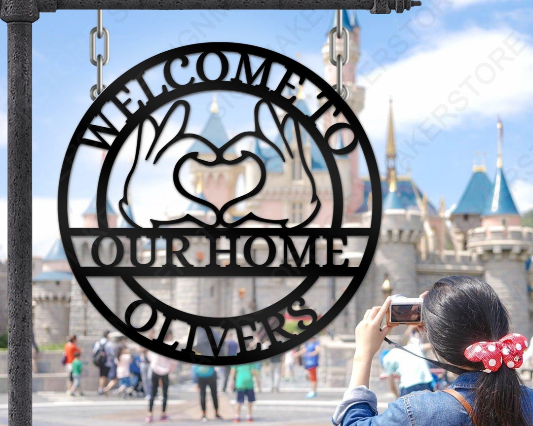 Customized Welcome to Our Home Metal Sign, Front Porch Welcome Sign ...