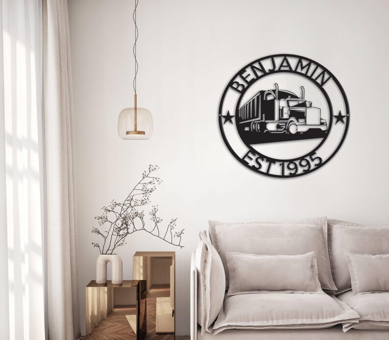 Custom Semi Truck Hauler Metal Sign Logging Truck Big Rig - Etsy